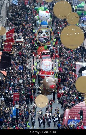 A general view of the Hamley's Christmas Toy Parade on Regent Street ...