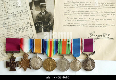 Spink's Orders, Decorations, Medals and Militaria sale Stock Photo - Alamy