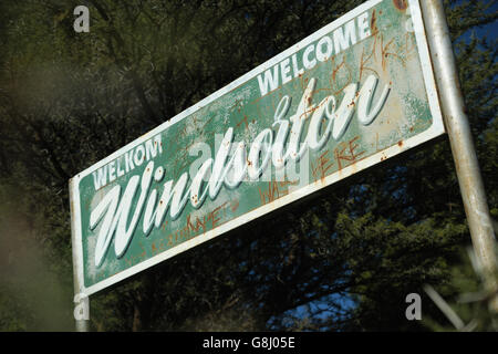 Welcome to the Northern Cape Sign Stock Photo - Alamy