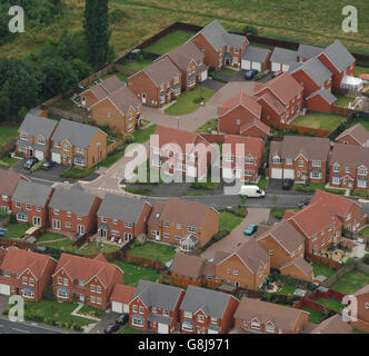 Housing Estate - Coventry. Aerial view of a housing estate near ...
