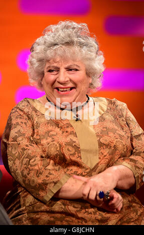 Miriam Margolyes during the filming of the Graham Norton Show at the ...