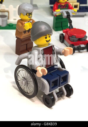 The first Lego disabled mini-figure on display at toy fair in Germany ...