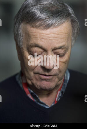 Tony Blackburn speaks to the media outside BBC Broadcasting House in ...