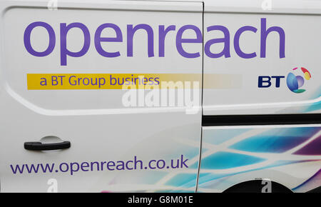 An Openreach van in London Stock Photo - Alamy