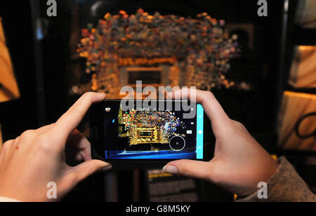 Rob Howell's set model box for Matilda The Musical, on display for the ...