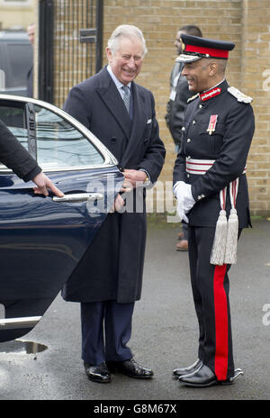 The Prince of Wales shares a joke with Lieutenant General Sir David ...