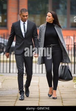 Former Premier League footballer Marcus Bent and his partner (name not ...