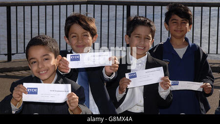 From left, 7-year-old Shayan Ahmed, 6-year-old Armaan Genomal, 7-year ...
