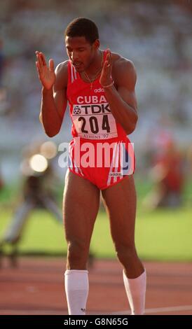 JAVIER SOTOMAYOR HIGH JUMP WORLD CHAMPS 1995 01 September 1995 Stock ...