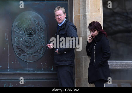 Matthew Hamlen (left) with an unidentified woman outside Winchester ...
