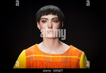 A model takes part in the fashion show as Glasgow School of Art ...