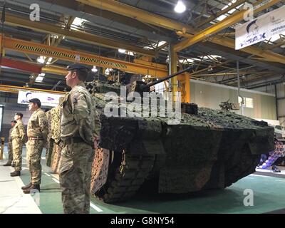 The new General Dynamics' Ajax tank at General Dynamic's new production ...