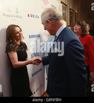 The Prince of Wales and Geri Horner during a visit to Maindee Primary ...
