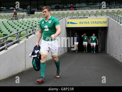 Ireland's Josh van der Flier during the captain's run at the Aviva ...