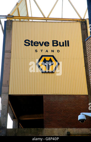 A general view of the Steve Bull Stand during the Premier League match ...