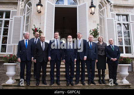 L-R : Minister Harlem Desir and President Francois Hollande seen at the ...