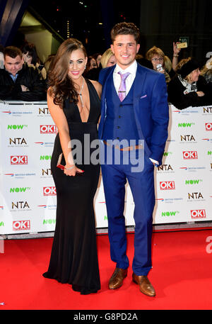 Ashleigh Defty arriving at the National Television Awards 2016 held at ...