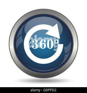 Reload 360 icon. Internet button on white background Stock Photo - Alamy