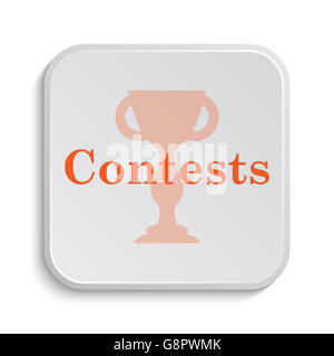 Contests icon. Internet button on white background Stock Photo - Alamy