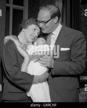 Radio and television stars Jean Metcalfe and Cliff Michelmore with ...
