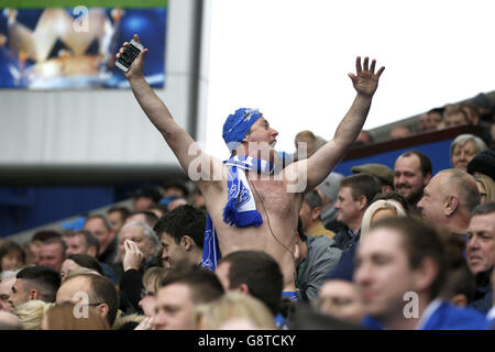 Charity fundraiser Speedo Mick in the stands during the Barclays ...
