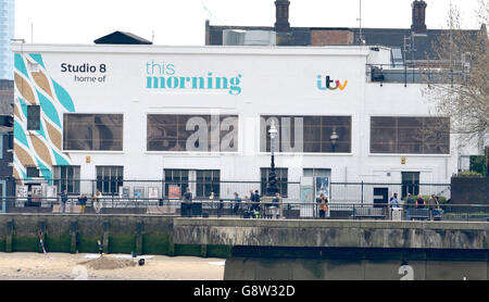 ITV Studio 8 on the South Bank, London. The home of the This Morning TV ...