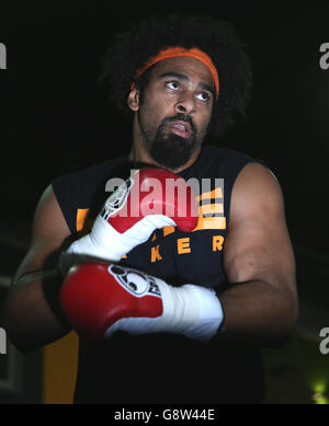 David Haye Public Workout - Third Space. David Haye during a public ...