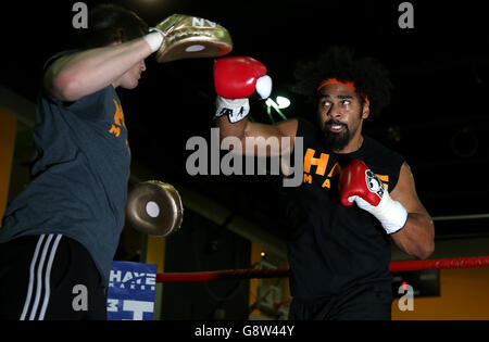 David Haye Public Workout - Third Space. David Haye during a public ...