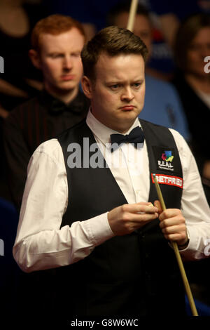 England's Shaun Murphy during day 16 of the Betfred World Snooker ...