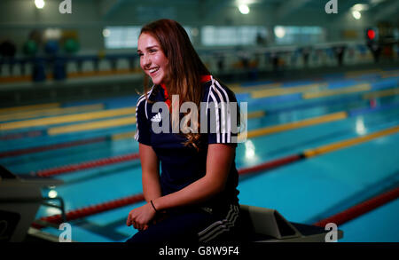 Chloe Tutton during the announcement of the Team GB swimming athletes ...