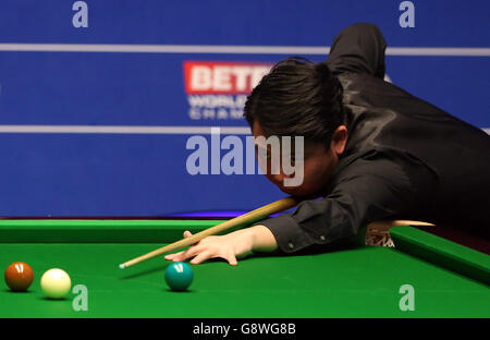 Zhang Anda in action during his match against Pang Junxu, during day ...
