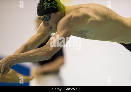 Dan Wallace on his way to finishing third in the Men's open 400m IM ...