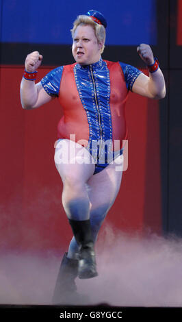 Matt Lucas on stage as Dafydd Thomas, one of the characters from the ...