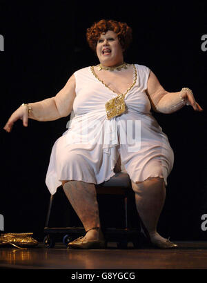 NEWSPAPER USE ONLY IN THE UK. AP OUT. Matt Lucas on stage as Vicky ...