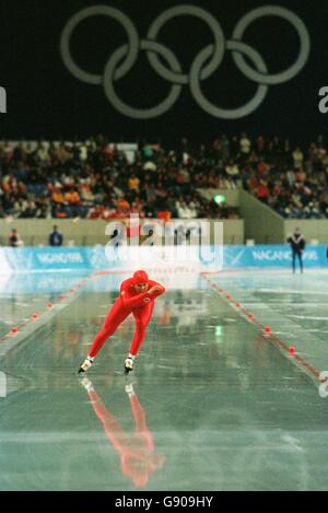 Speed Skating- Winter Olympics - Nagano 1998 -Mens 1500m. Peter Adeberg, Germany Stock Photo - Alamy
