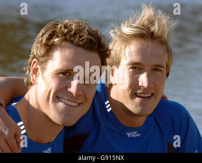 TV presenter Ben Fogle (right) and James Cracknell, the double Olympic ...