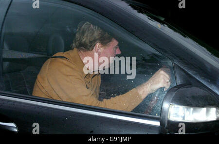 Southampton manager Harry Redknapp drives away from the team's ...