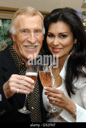 Bruce Forsyth with his wife Wilnelia at their home in sunningdale after ...