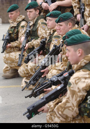 Men of the 42 Commando, Royal Marines, with an Egyptian flag they ...