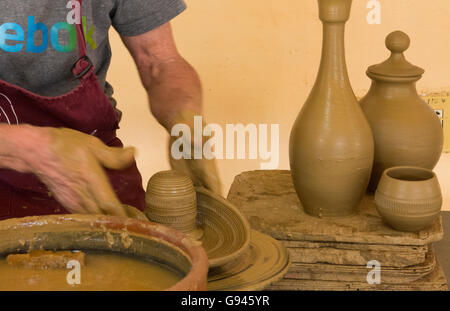 Trinidad Cuba clay pottery business selling vases and artwork Stock ...