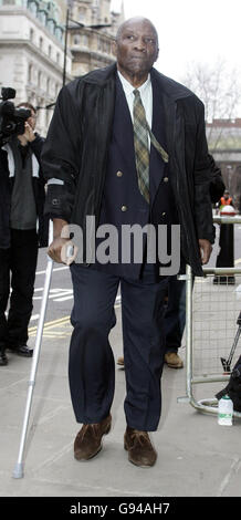 Irvin Allen, an actor who appeared as a James Bond villain, arrives at ...