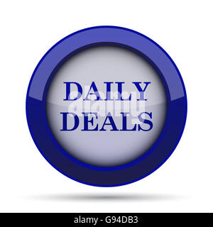 Daily deals icon. Internet button on white background Stock Photo - Alamy