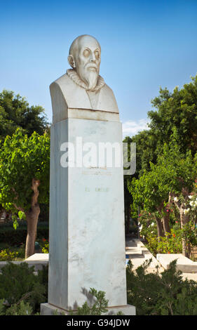 El Greco statue. Heraklion. Crete. Greece Stock Photo - Alamy