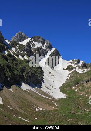 Mount Altmann in summer. Mountain of the Alpstein Range, Appenzell ...