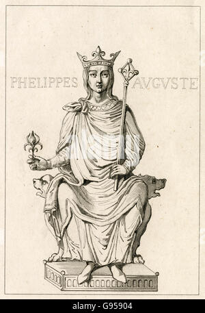 King Philip II of France, Philip Augustus (1165-1223) King of France at ...
