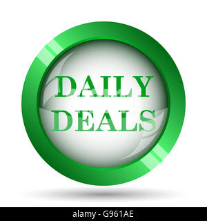 Daily deals icon. Internet button on white background Stock Photo - Alamy