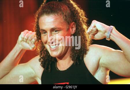 Britains first Licensed female professional boxer Jane Couch pictured ...