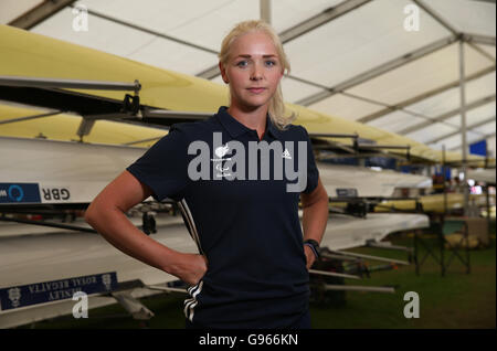 Pam Relph during the ParalympicsGB Rowing team announcement Stock Photo ...