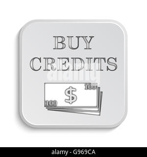 Buy credits icon. Internet button on white background Stock Photo - Alamy
