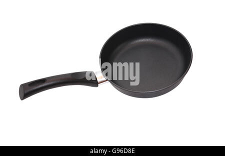 New black frying pan isolated on white background Stock Photo - Alamy